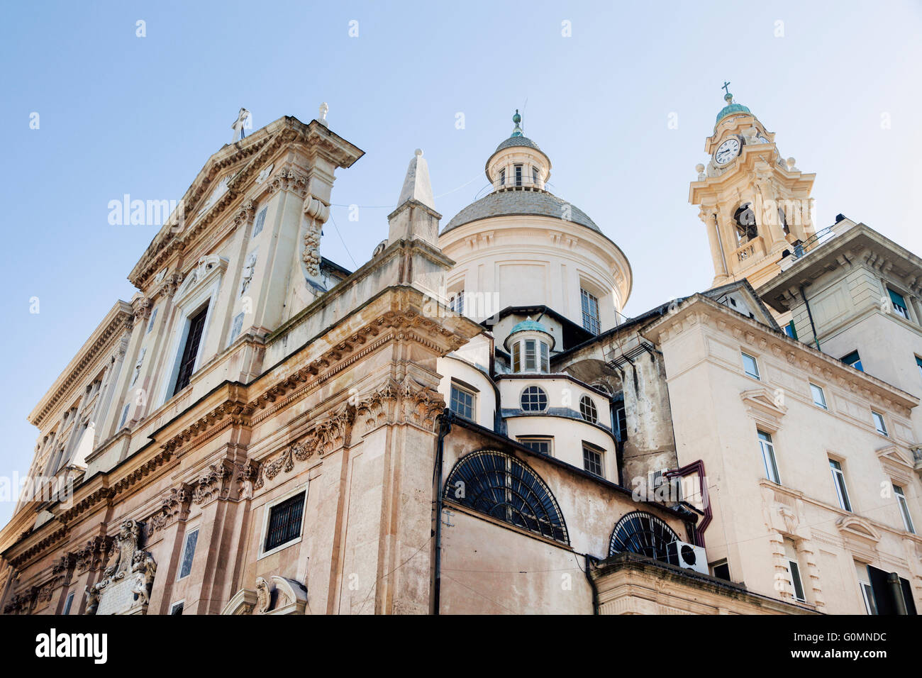 Church of Jesus (Chiesa del Gesu) in Genoa. Genoa, Liguria, Italy Stock ...