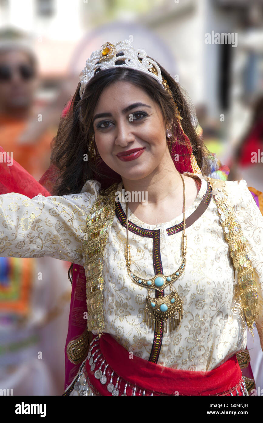 The annual Persian Parade on Madison Avenue in New York City. Iranian ...