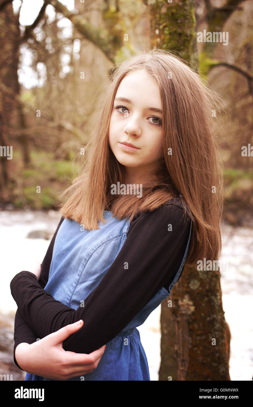 Pretty leaning hi-res stock photography and images - Alamy