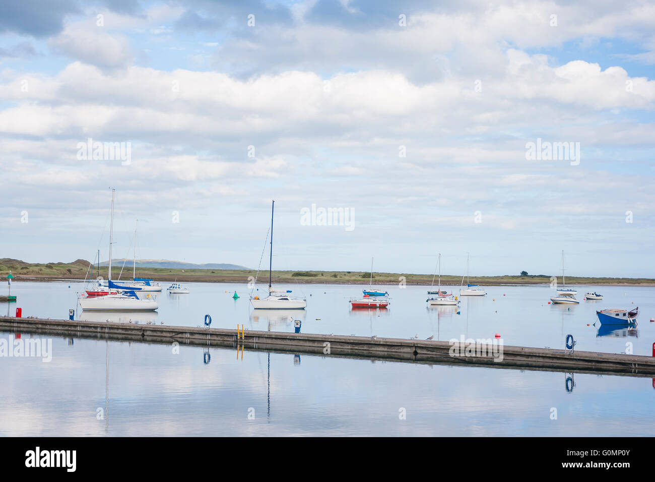 Many yachts lying at Dockyard in Dublin, Ireland Stock Photo - Alamy