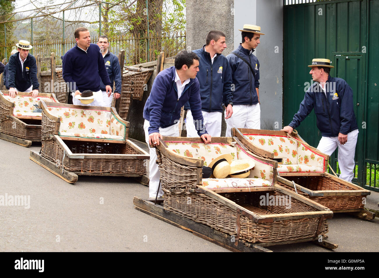 Madeira sledge ride hi-res stock photography and images - Alamy