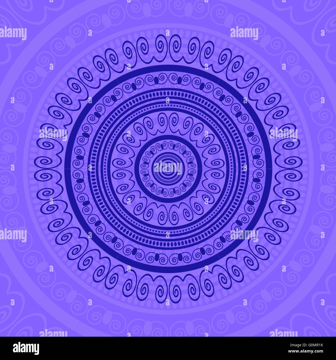 Blue Circle Lace Ornament Stock Vector Image & Art - Alamy