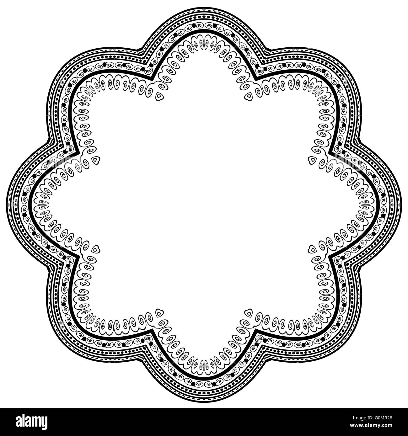 Circle Vintage Frame Stock Vector Image & Art - Alamy