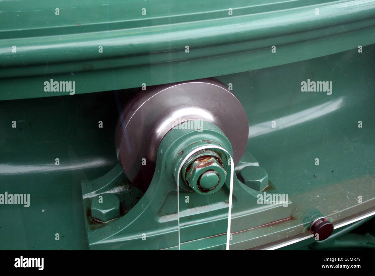 Rotating lens bearing, lighthouse at Portland Bill, Dorset Stock Photo ...