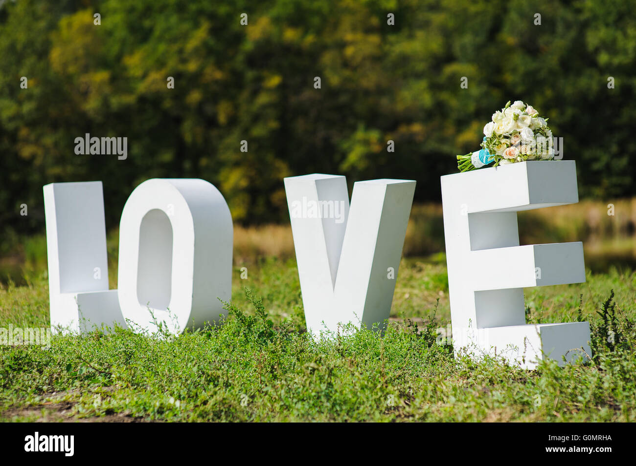 Love in big letters hi-res stock photography and images - Alamy