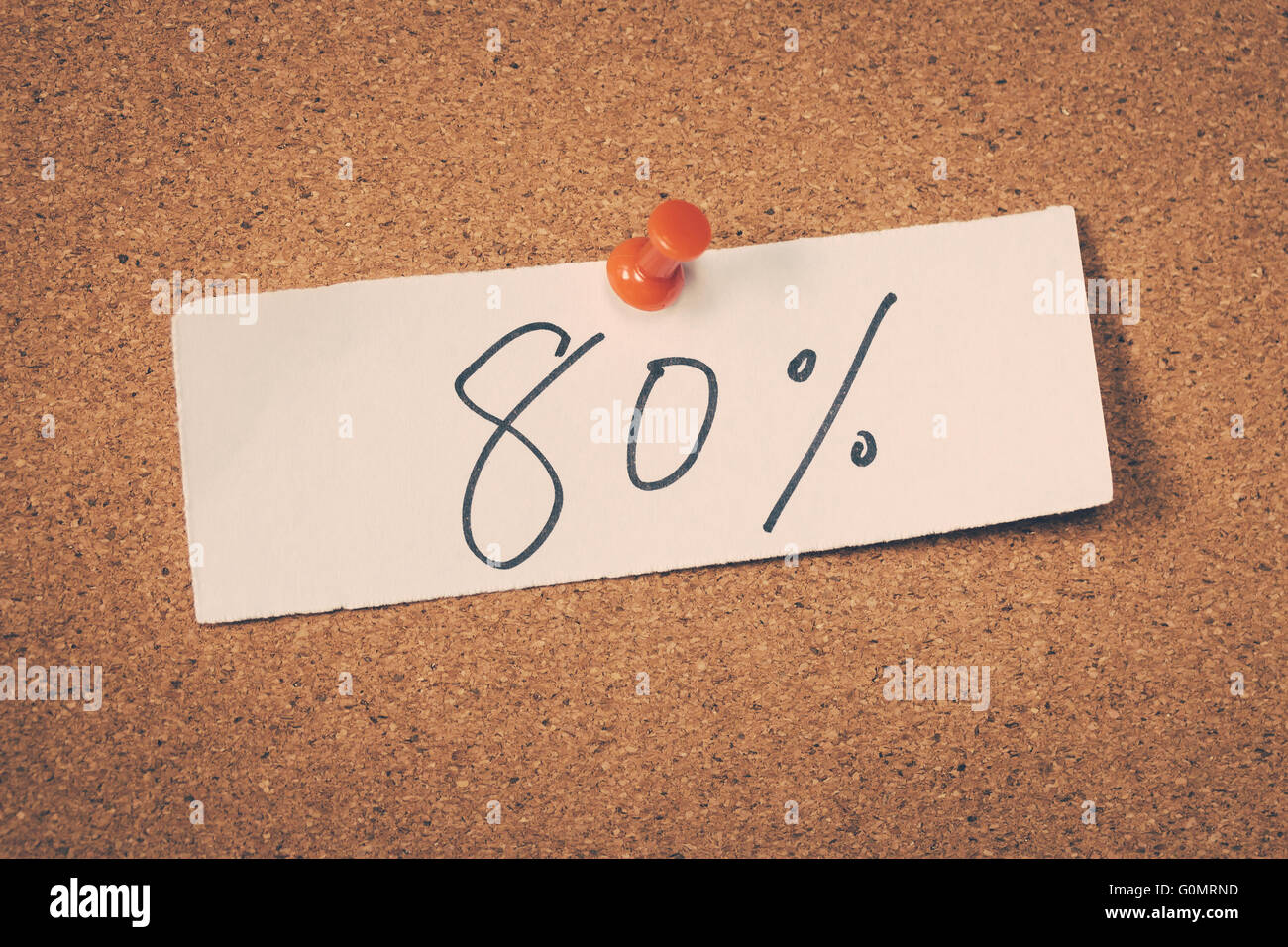 80% eighty percent Stock Photo - Alamy