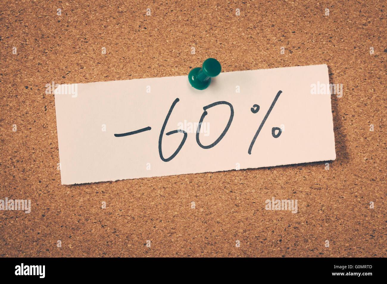  60 Minus Sixty Percent Stock Photo Alamy