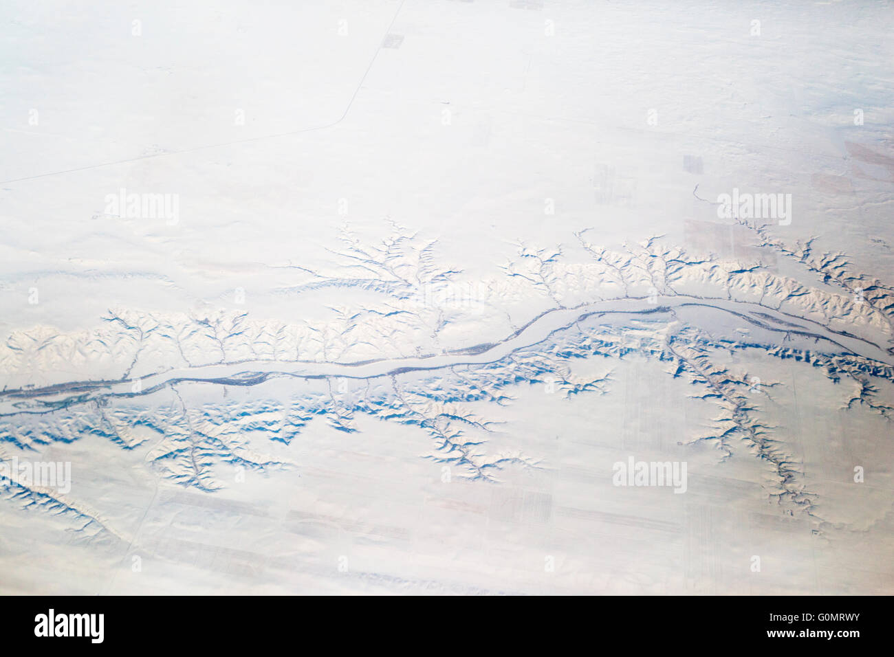 Dendritic river drainage pattern hi-res stock photography and images ...