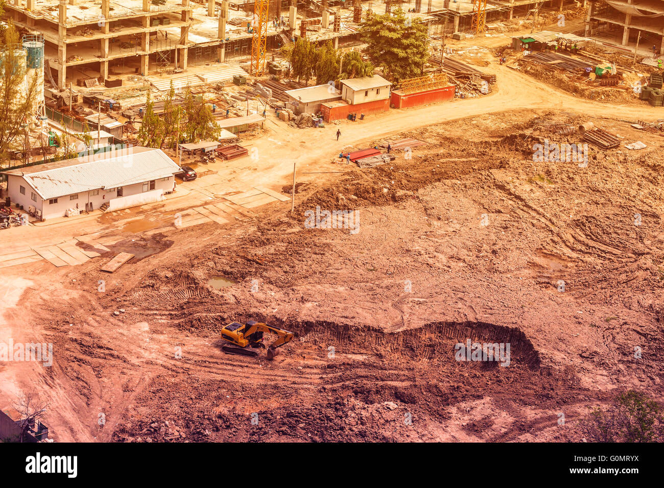 Areas for construction of buildings Stock Photo - Alamy