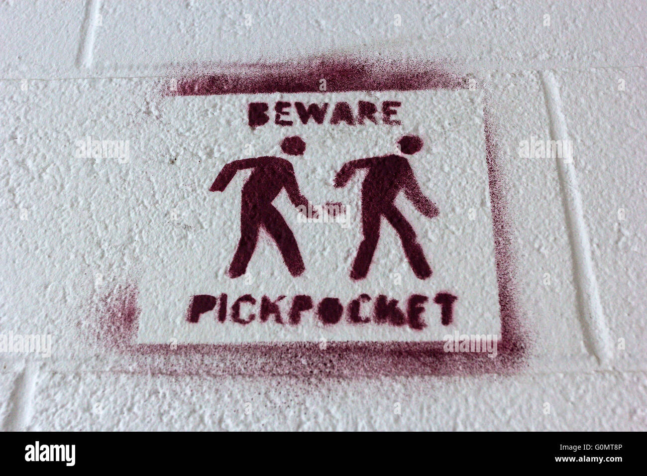 Pickpocket Sign High Resolution Stock Photography and Images - Alamy