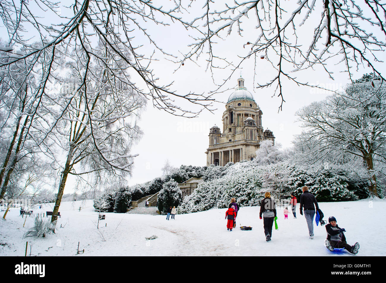 The Ashton Memorial in Williamson Park Lancaster, Lancashire, England ...