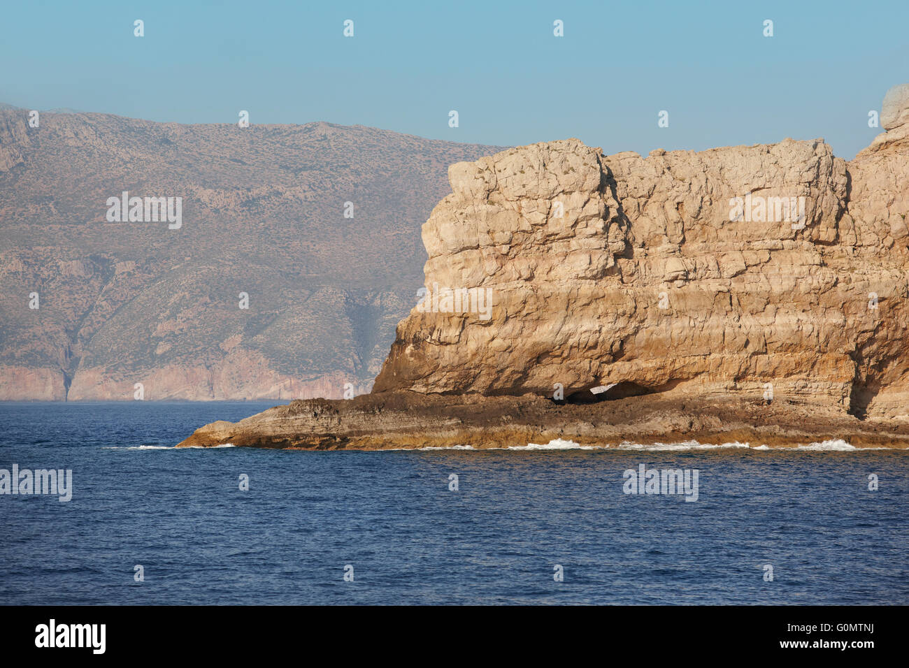 Cliffs in Gramvousa Peninsula. Crete. Greece. Horizontal Stock Photo ...