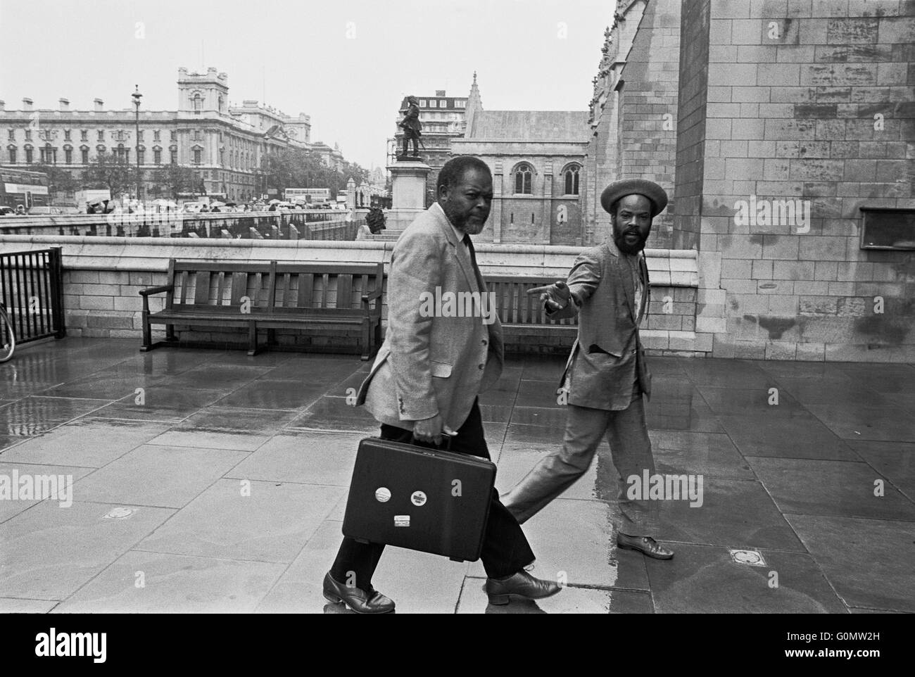 Bernie Grant arriving at Palace of Westminster, his first day as an MP ...