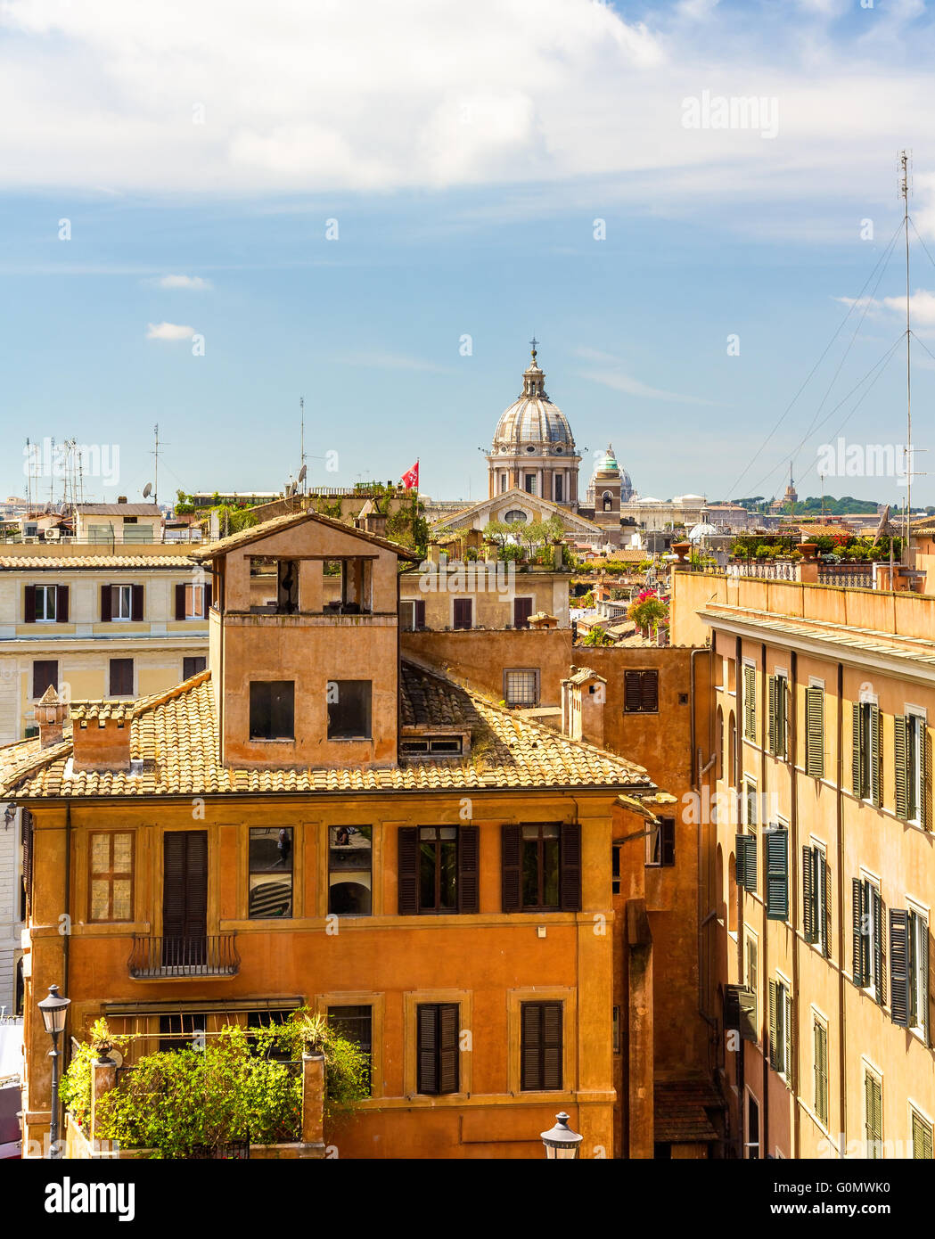 Buildings in the city centre of Rome Stock Photo - Alamy