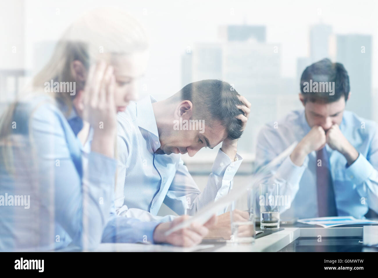 business people having problem in office Stock Photo - Alamy