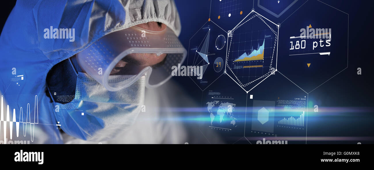 close up of scientist face in chemical lab Stock Photo - Alamy