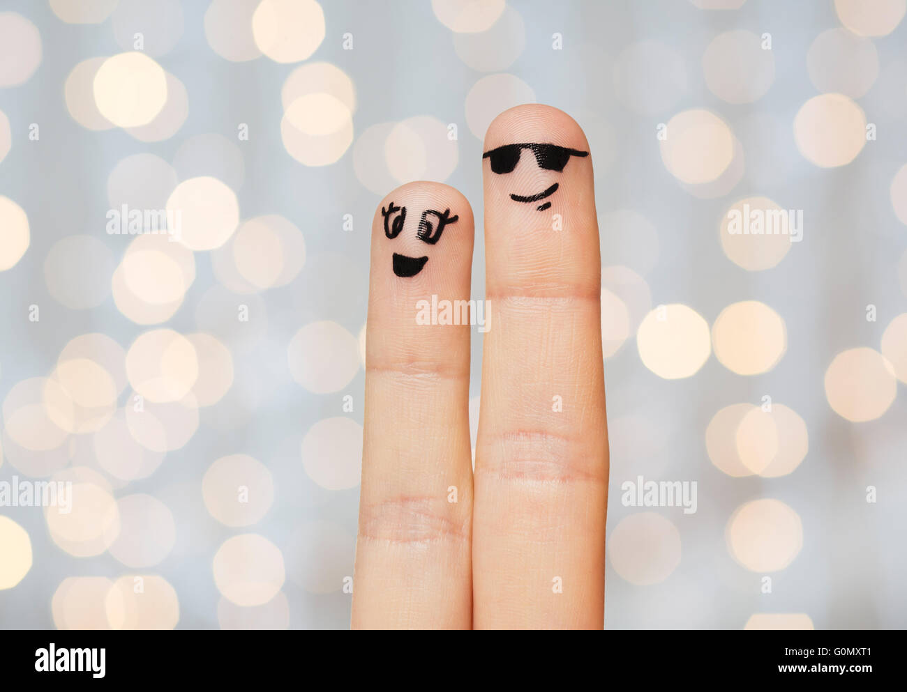 Close up fingers smiley faces hi-res stock photography and images - Alamy