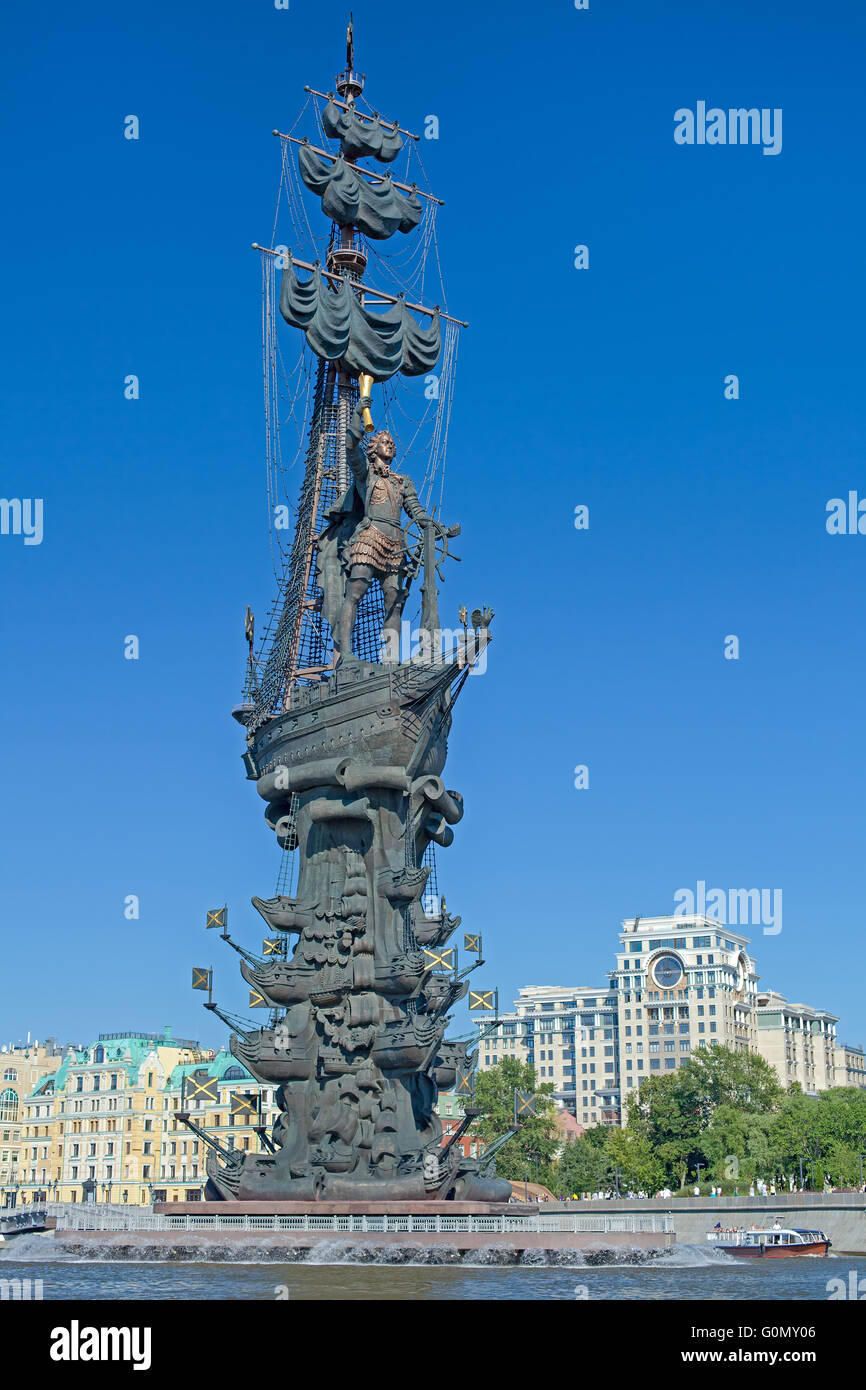 Peter the Great Statue in Moscow, Russia Stock Photo - Alamy