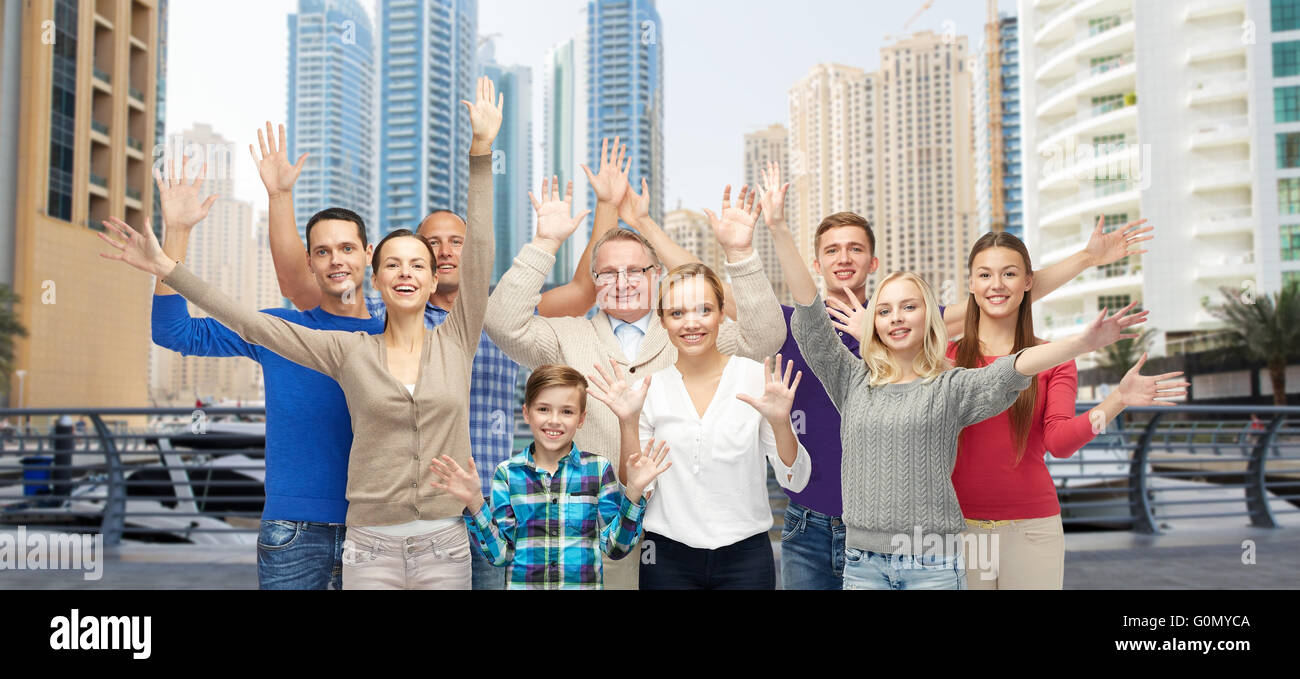 group of smiling people having fun Stock Photo - Alamy