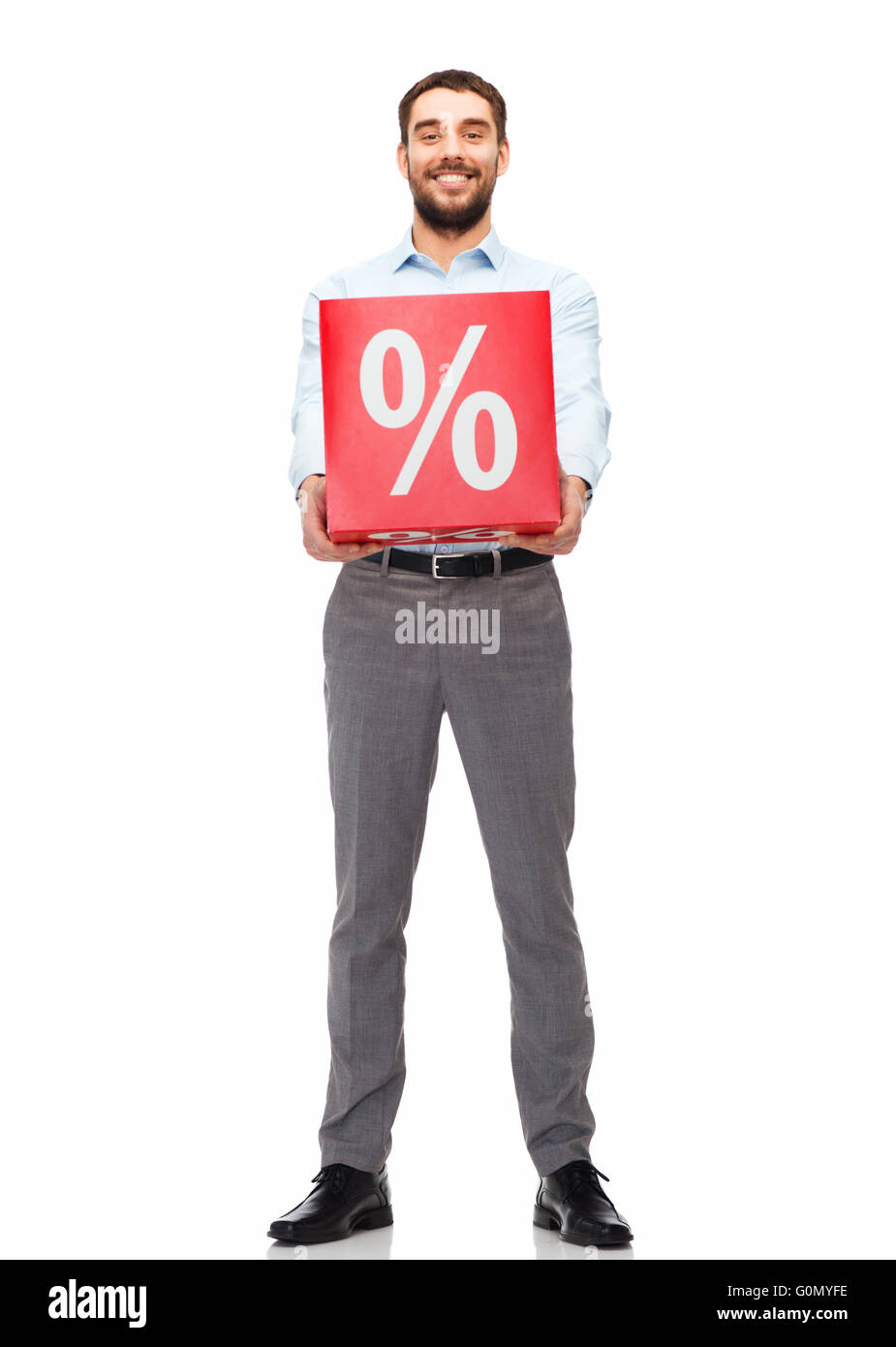 Shopping concept happy man Cut Out Stock Images & Pictures - Alamy