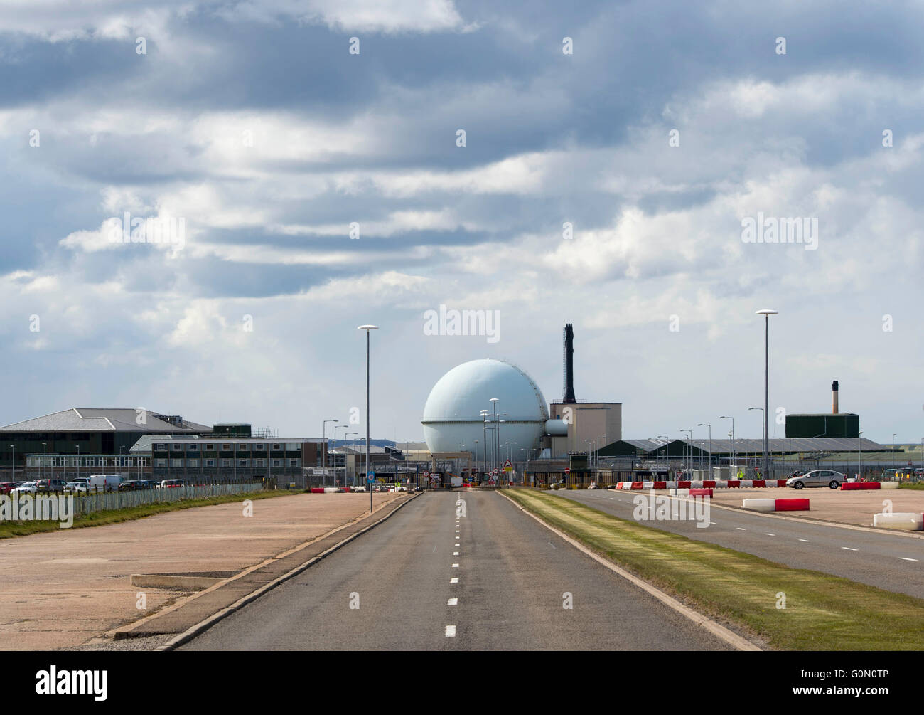 28/04/2016, The main entrance to the former Dounreay Nuclear Power ...