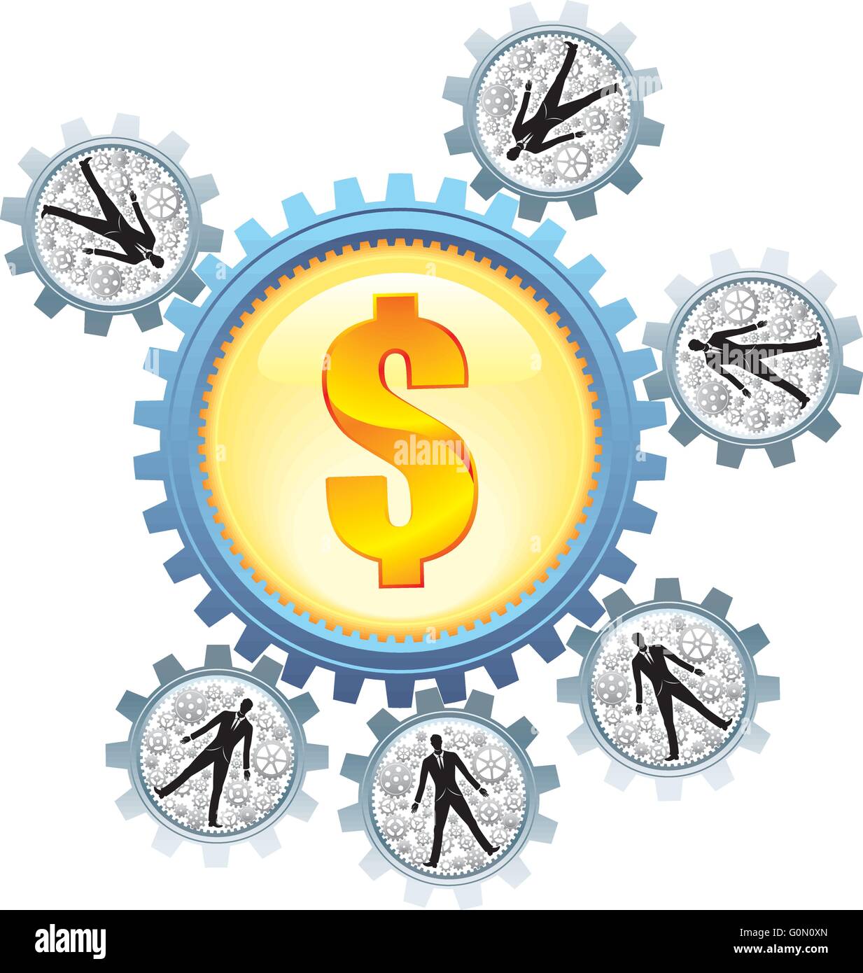 Financial Career Teamwork - Abstract concept of Corporate executives ...
