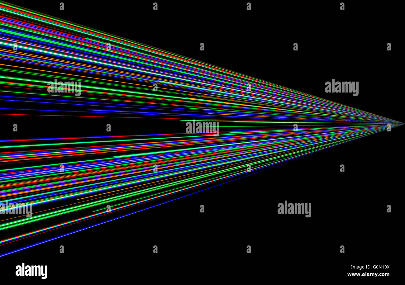 Color beams of light zooming out Stock Photo - Alamy