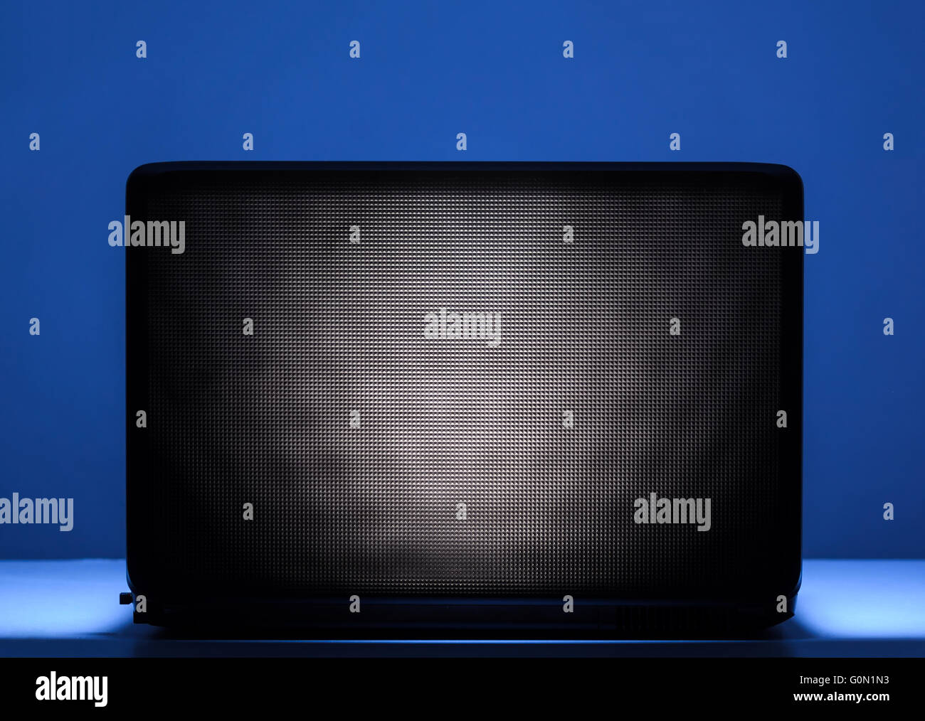 laptop at night office Stock Photo - Alamy