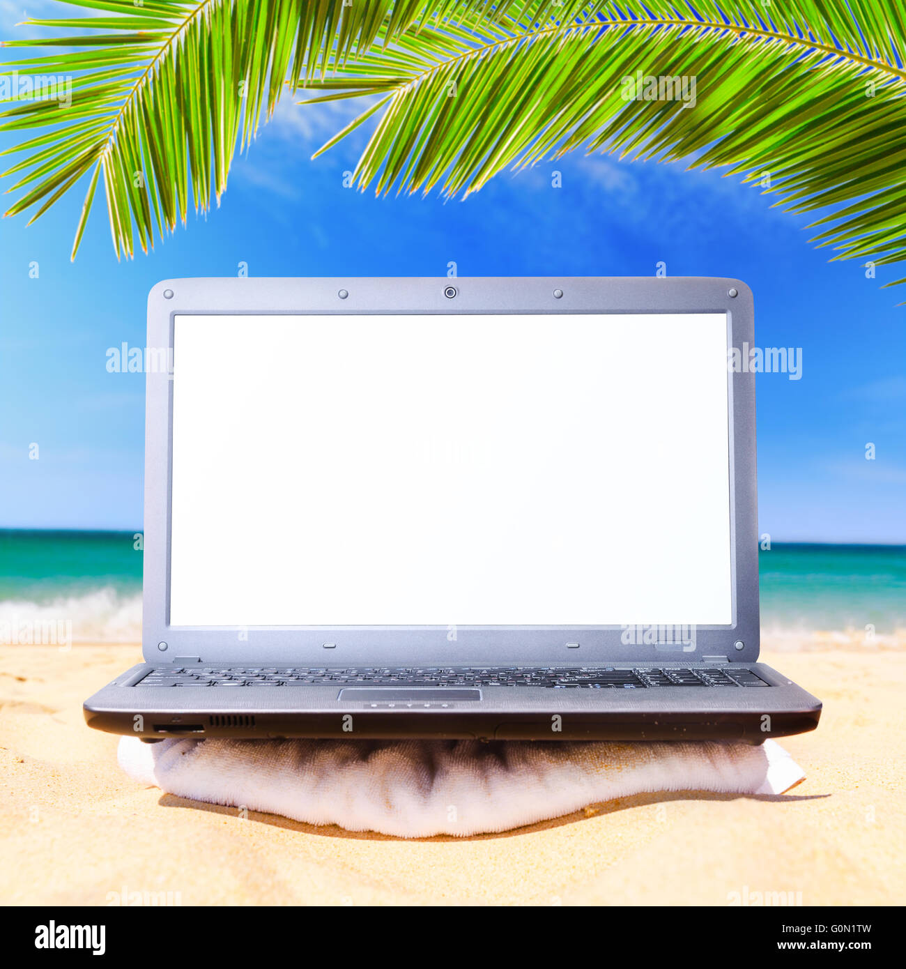 Laptop under tree hi-res stock photography and images - Alamy