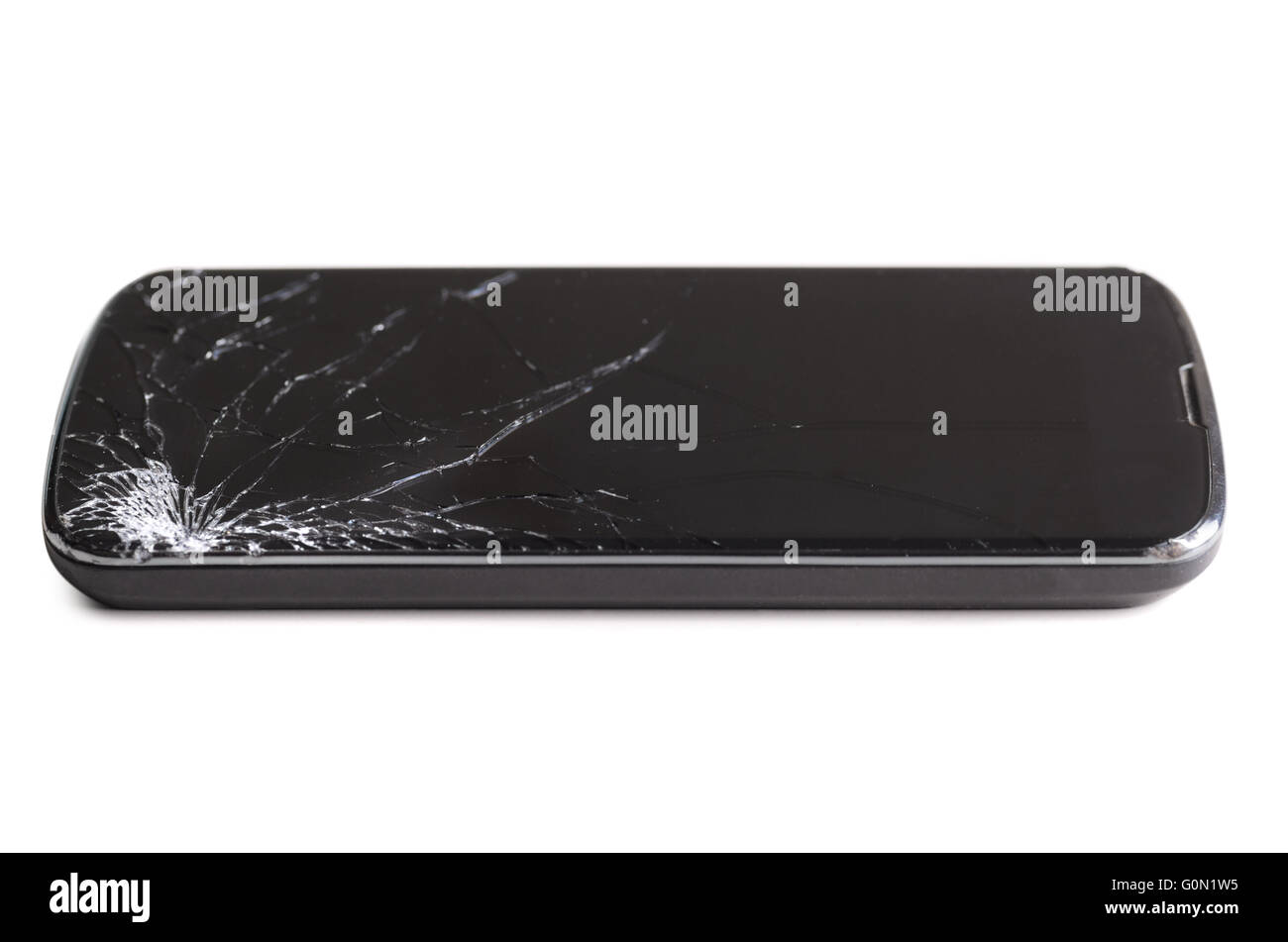 Broken phone screen Cut Out Stock Images & Pictures - Alamy