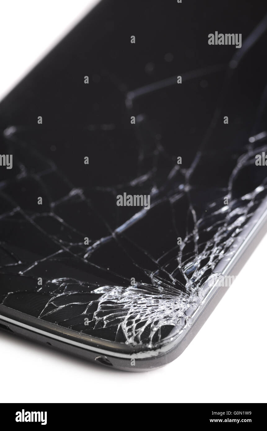 Broken phone screen hi-res stock photography and images - Alamy