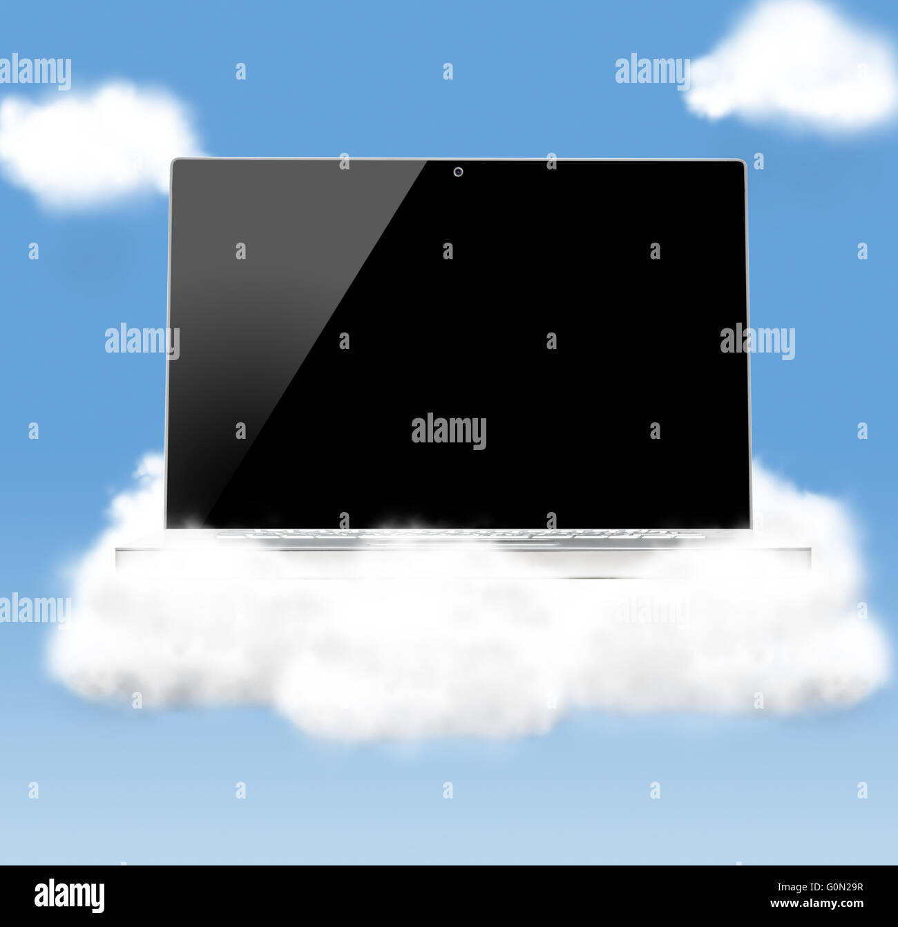 White blank cloud symbol hi-res stock photography and images - Alamy