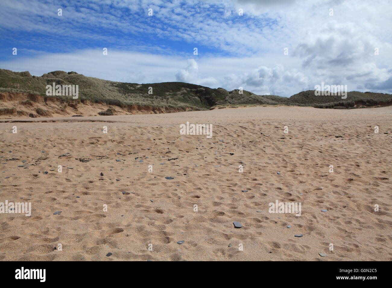 Constantine bay, sand dunes, Padstow, North Cornwall, England, UK Stock ...