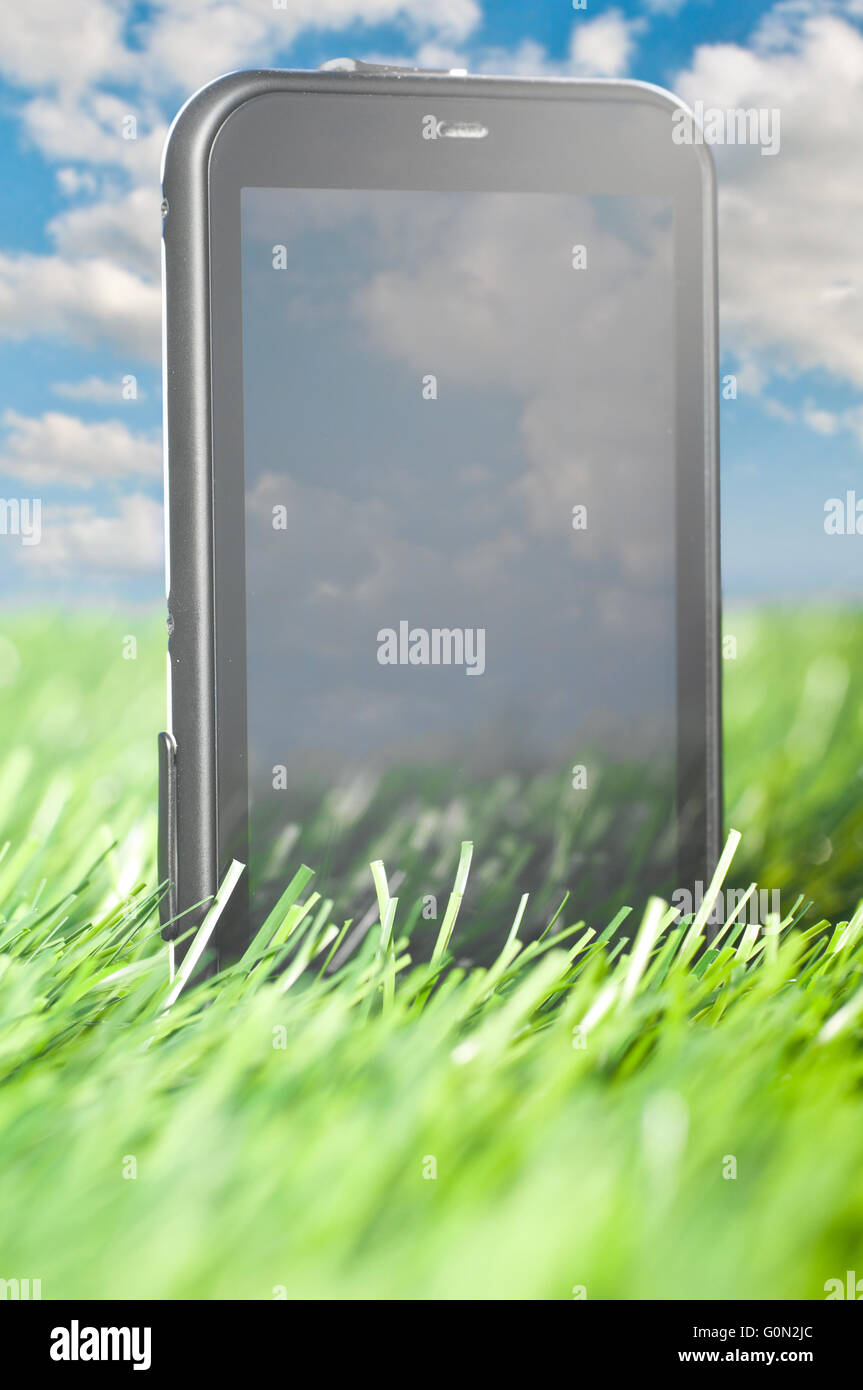 phone in grass Stock Photo - Alamy