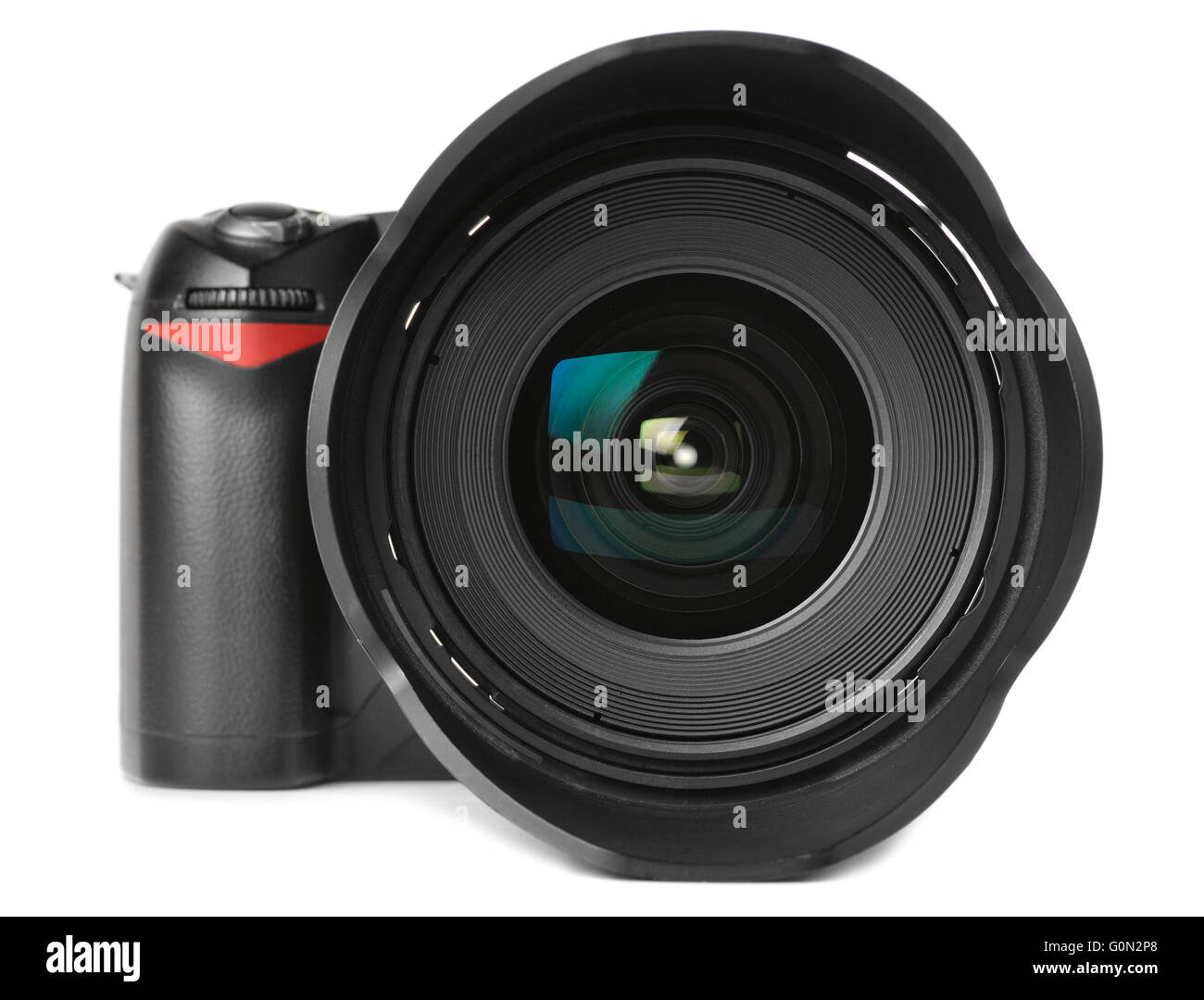 professional digital photo camera isolated on white Stock Photo - Alamy