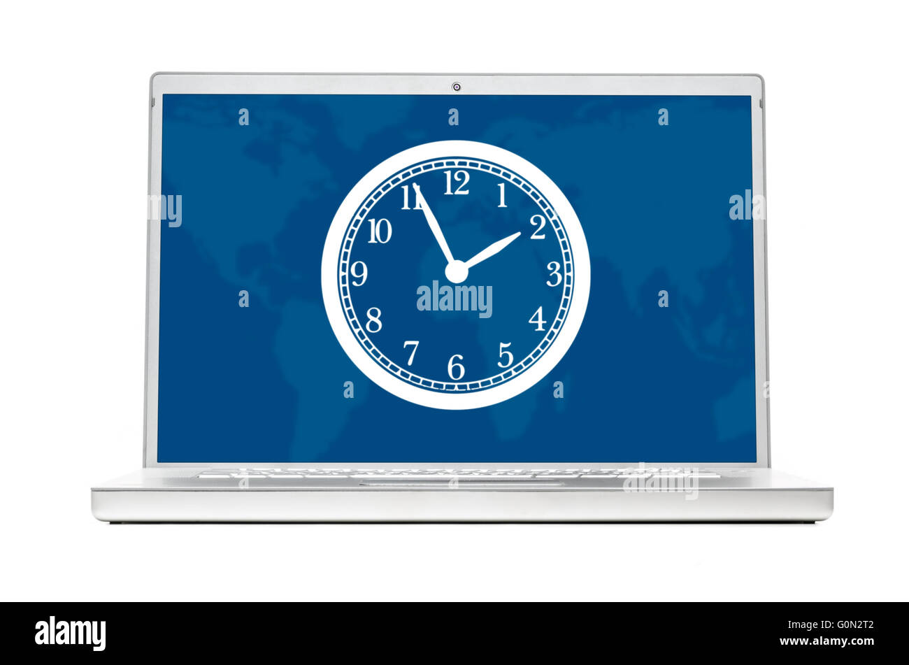 Laptop clock hi-res stock photography and images - Alamy