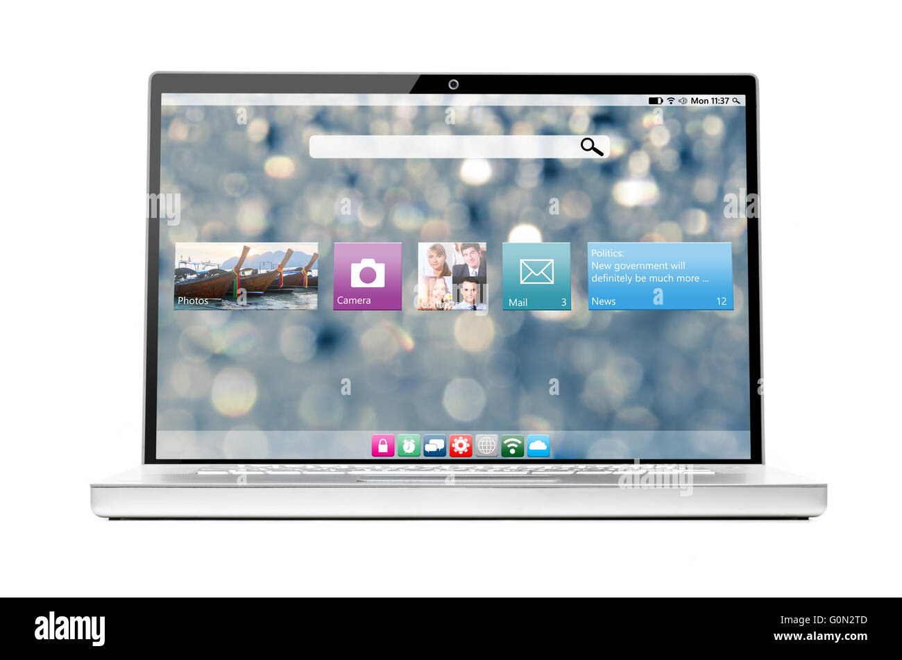 Laptop interface hi-res stock photography and images - Alamy