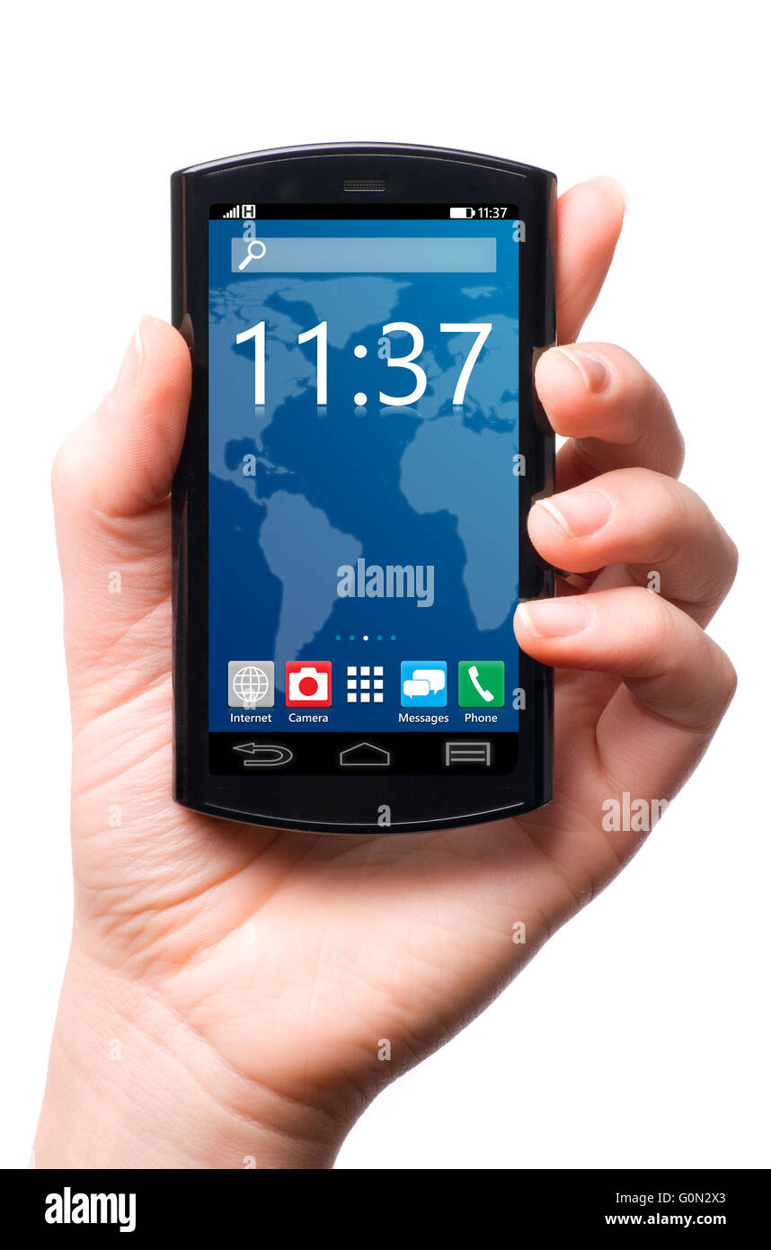 touch screen smartphone Stock Photo - Alamy