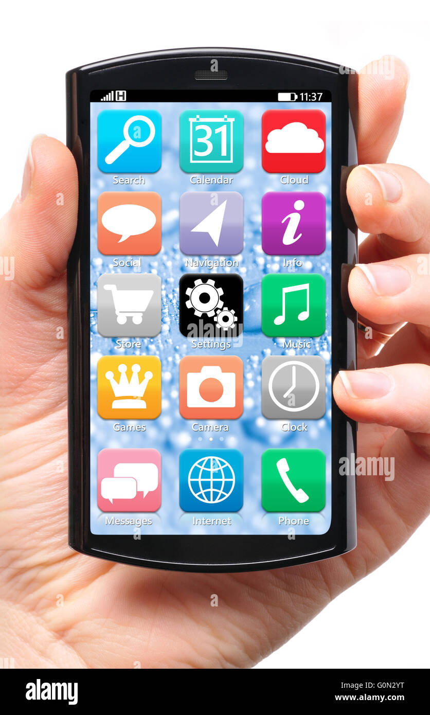 touch screen smartphone Stock Photo - Alamy