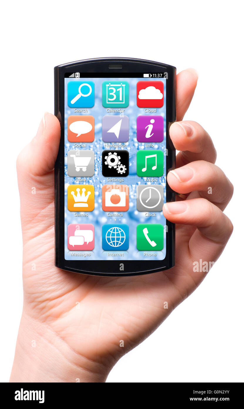 touch screen smartphone Stock Photo - Alamy