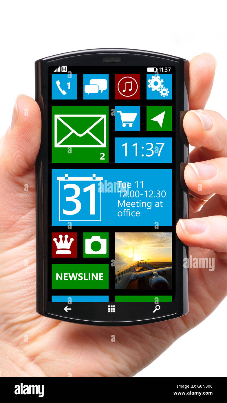 touch screen smartphone Stock Photo - Alamy