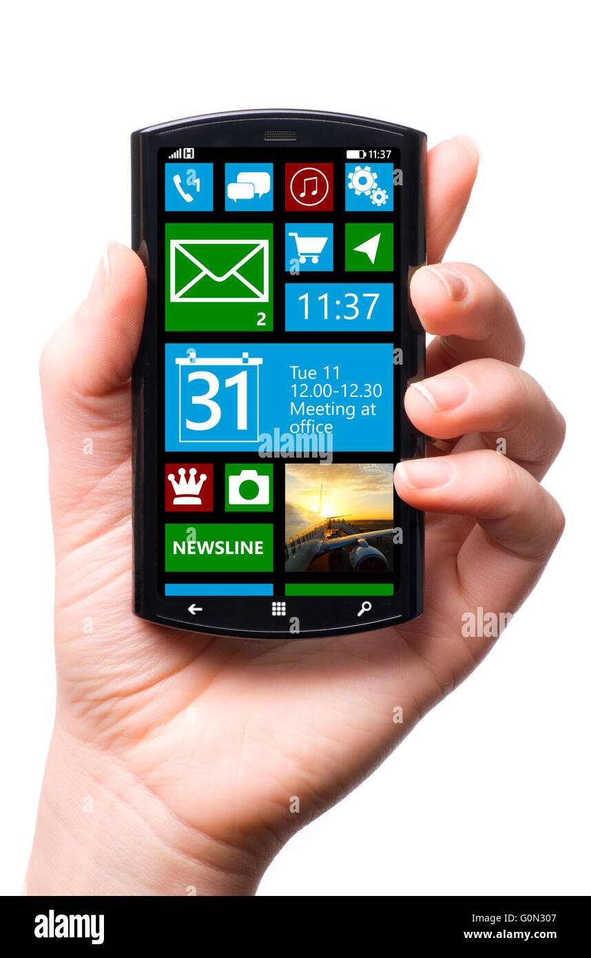 touch screen smartphone Stock Photo - Alamy