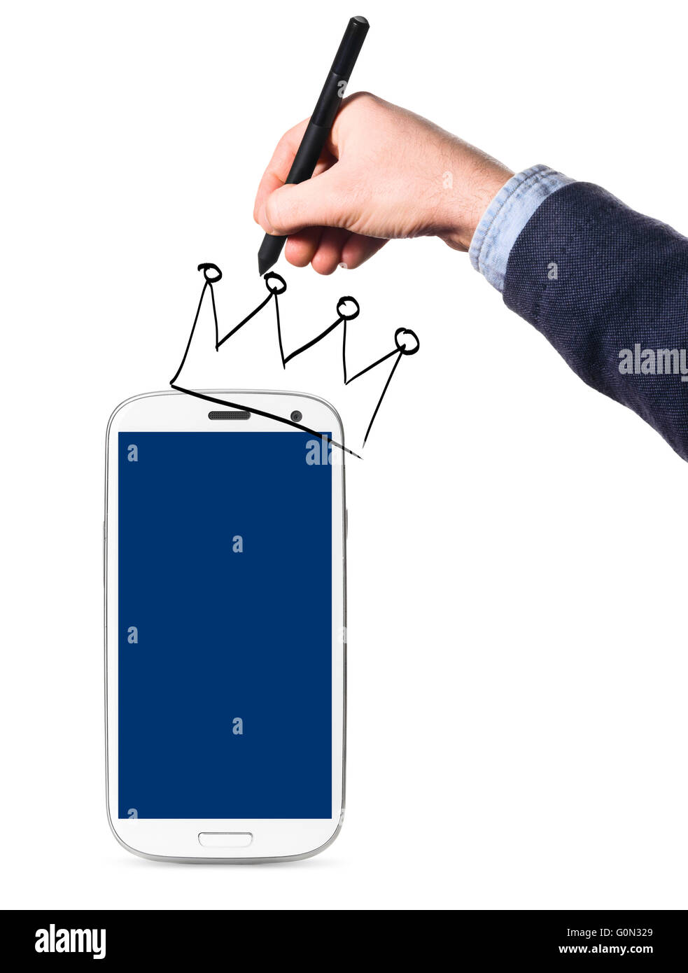 King crown business man hi-res stock photography and images - Alamy