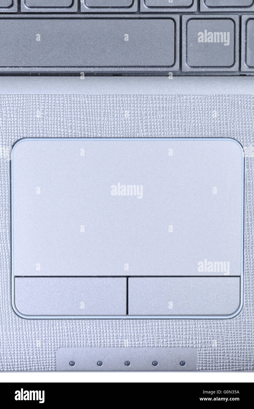 top view of a laptop touchpad Stock Photo - Alamy