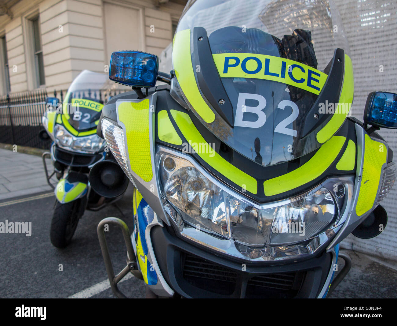 Police motorbikes hi-res stock photography and images - Alamy