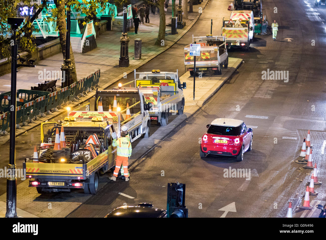 Lane cones hi-res stock photography and images - Alamy