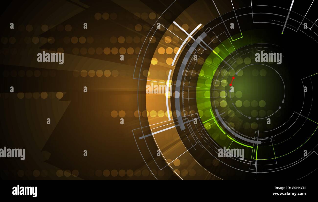 Abstract tech background. Futuristic interface. Vector illustration ...