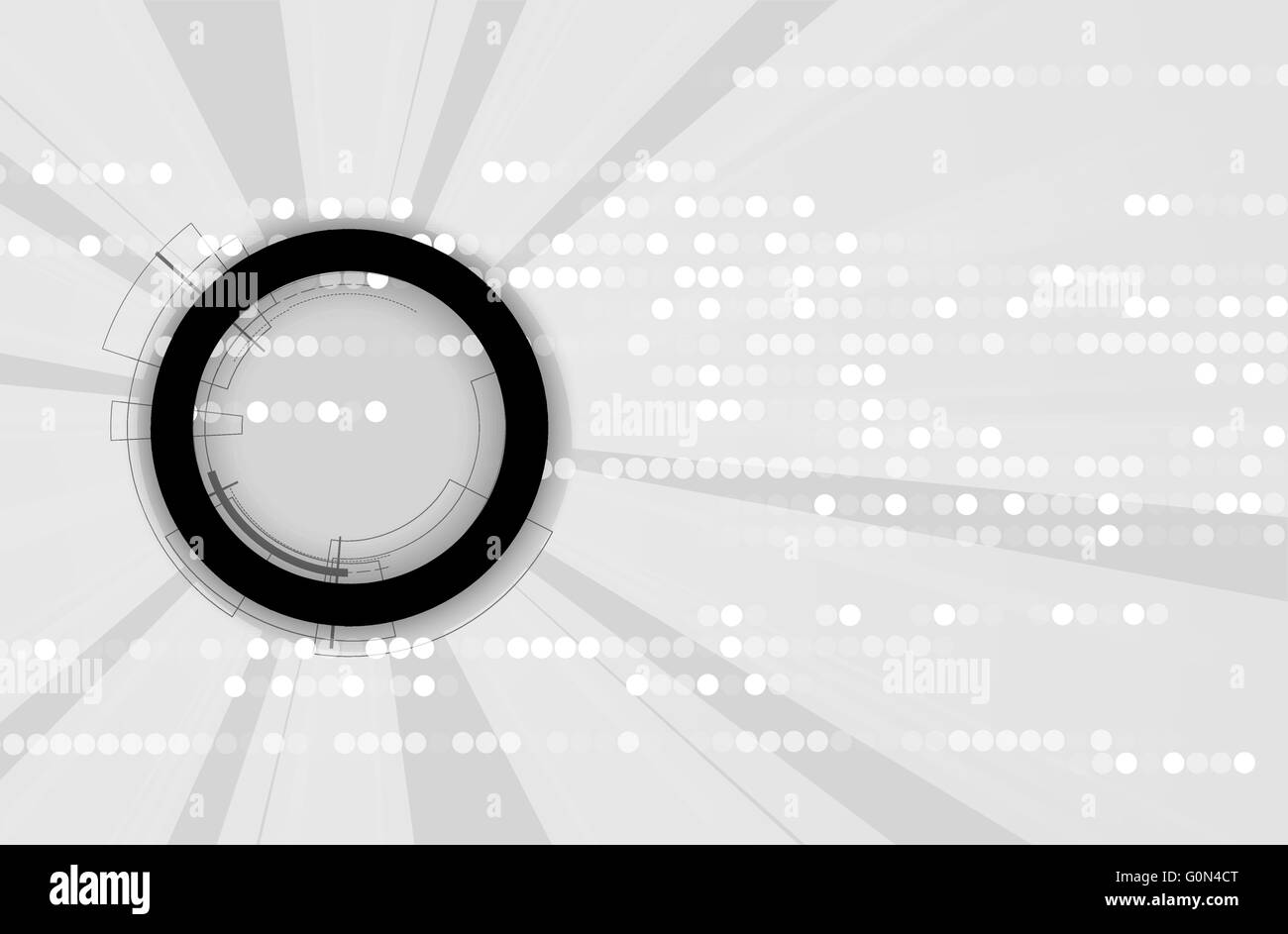 Space game template illustration Black and White Stock Photos & Images ...