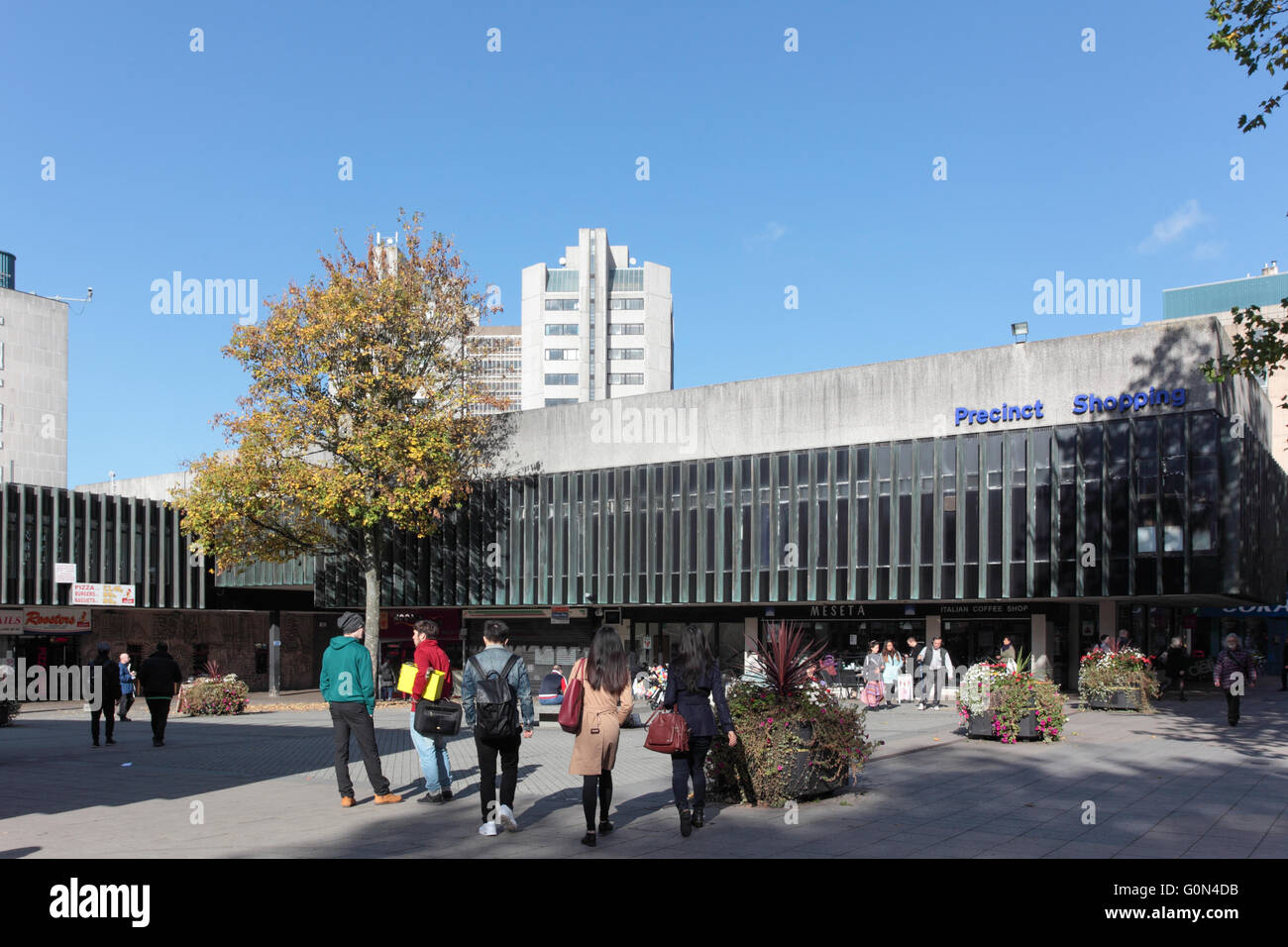 1960s Shopping Precinct, Bull Yard, Coventry Stock Photo - Alamy