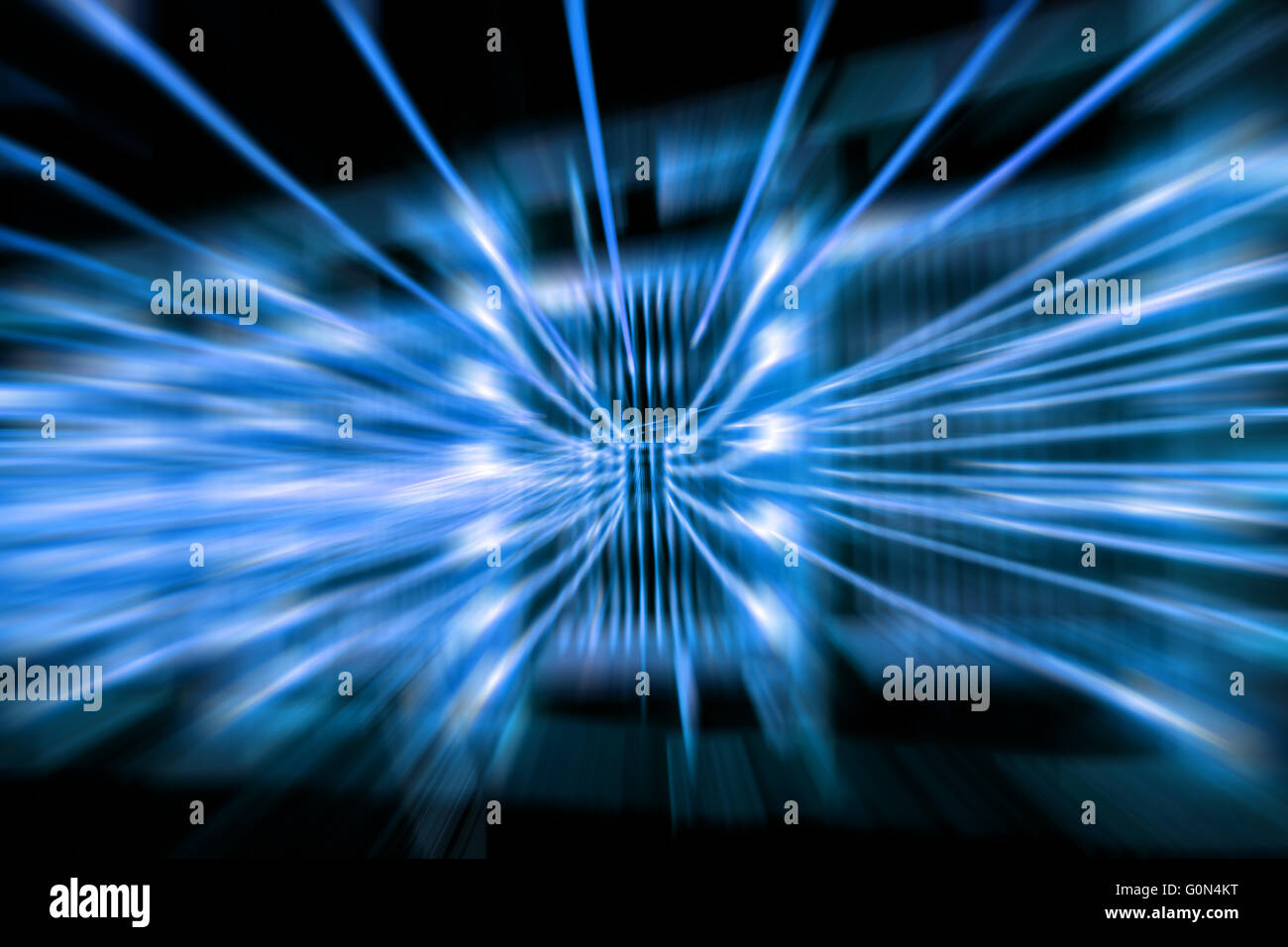 abstract zoom speed light effect colorful blue color and white shade ...